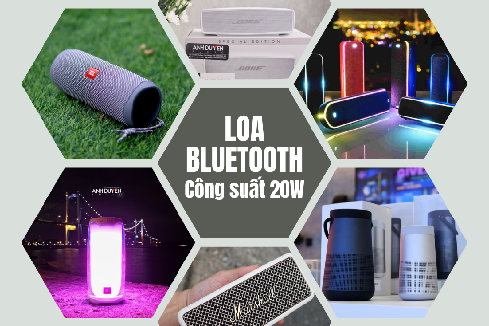 TOP 10 mẫu loa Bluetooth 20W nhỏ gọn, giá rẻ đáng mua nhất